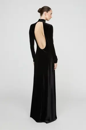 Halston Kaia Velvet Gown