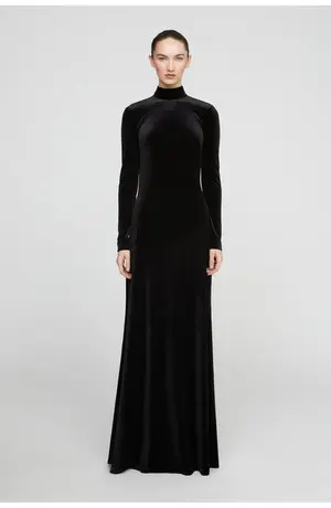 Halston Frill Evening Dresses