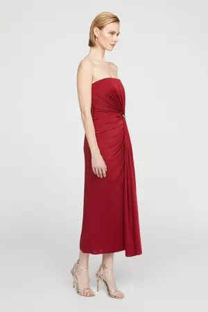 Halston Nadia Jersey Midi Dress