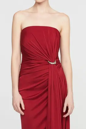 Halston Nadia Jersey Midi Dress