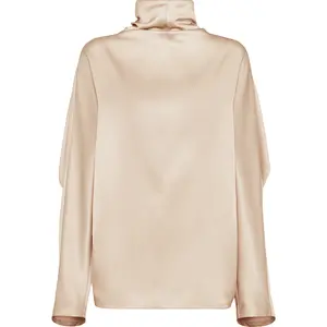 Brunello Cucinelli Double Silk Satin Blouse