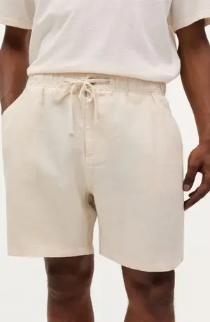 SCALPERS Apolo Linen Bermuda Shorts - Beige