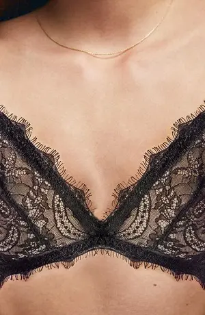 ANINE BING Lace Bra With Trim