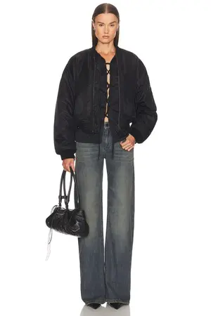 Balenciaga Standard Bomber Jacket - Black