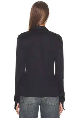 Balenciaga Lace-up Shirt - Black