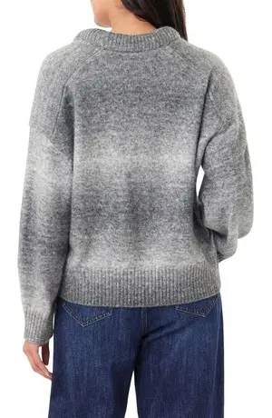 Habitual Space Dye Scoop-neck Sweater