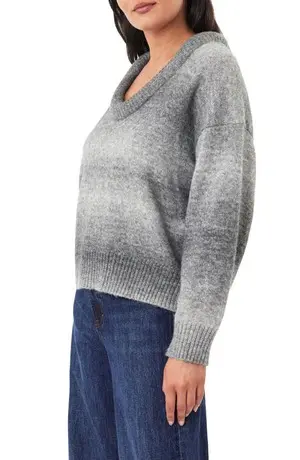 Habitual Space Dye Scoop-neck Sweater