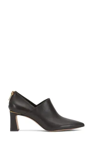 Vince Camuto Haiden Block Heel Bootie - Brownie Leather