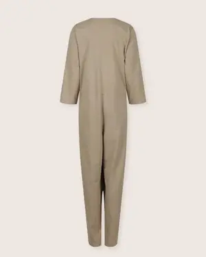 TURTLEDOVE LONDON Organic Cotton Mila Long Sleeve Jumpsuit