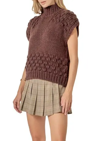 English Factory Bubble Turtleneck Sweater