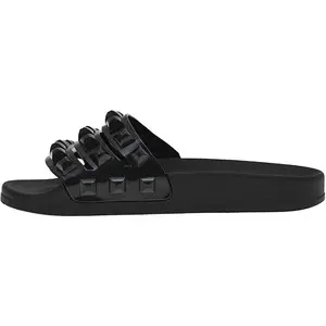 Carmen Sol Carmensita Studded Slide-on Sandals - Black