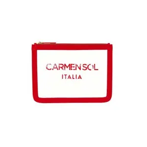 Carmen Sol Firenze Clear Pochette - Red