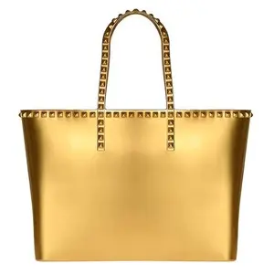 Carmen Sol Angelica Studded Tote Bag - Gold