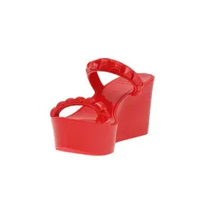 Carmen Sol Tonino Mid Wedge Pump - Red