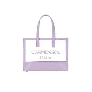 Carmen Sol Venezia Clear Tote Bag - Violet