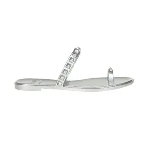 Carmen Sol Maria Jelly Sandal - Silver