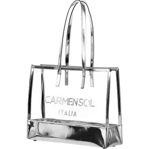Carmen Sol Clear Tote Bag Silver