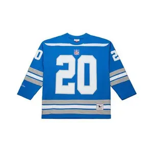Mitchell & Ness Barry Sanders Detroit Lions Maxxed Out Hockey Jersey - Blue