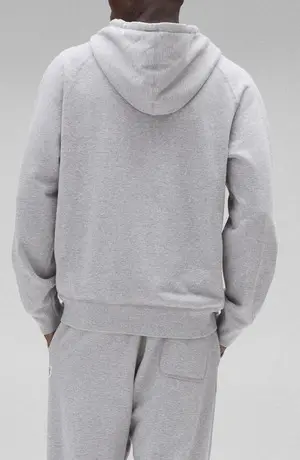 Reigning Champ Midweight Terry Standard Full Zip Hoodie - Heather Grey