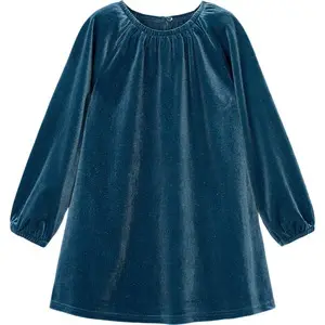 MAYORAL Girls' Long Sleeve Velvet Dress