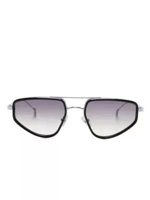 EYEPETIZER Silencio Geometric Sunglasses - Silver