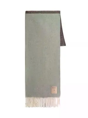 Woolrich Wool Fringed Scarf - Green