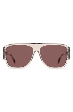 Isabel Marant 60mm Navigator Sunglasses - Nude/burgundy