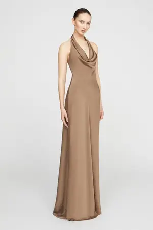 Halston Sid Satin Gown