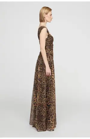 Halston Claudia Chiffon Gown