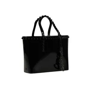 Carmen Sol Grazia Studded Tote Bag - Black