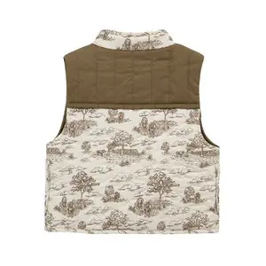 MILKBARN Quilted Vest - Country Toile