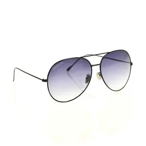Carmen Sol Aviator Sunglasses Blk-grey Lens
