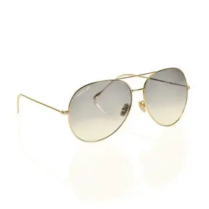 Carmen Sol Aviator Sunglasses Gld-grey Lens