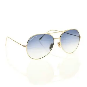Carmen Sol Aviator Sunglasses Gld-lblue Lens