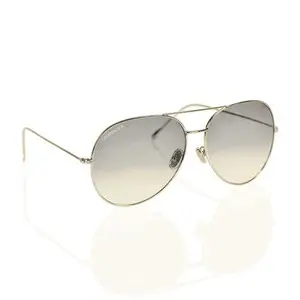 Carmen Sol Aviator Sunglasses Slvr-grey Lens