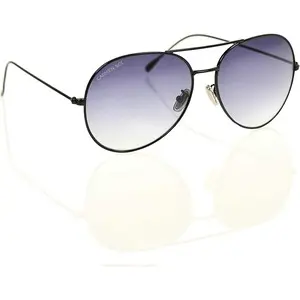 Carmen Sol Tonino Aviator Sunglasses Blk-grey Lens