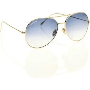 Carmen Sol Tonino Aviator Sunglasses Gld-lblue Lens