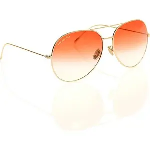 Carmen Sol Tonino Aviator Sunglasses - Gld-red Lens