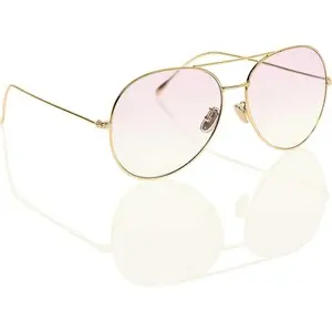 Carmen Sol Tonino Aviator Sunglasses - Gld-violet Lens