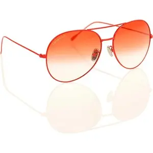 Carmen Sol Tonino Aviator Sunglasses - Red-red Lens
