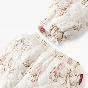 MILKBARN Quilted Padded Pants - Tutu Elephant