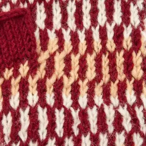FEELGOODZ Artisan Hand-knit Half Mittens - Cardinal
