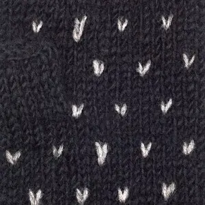 FEELGOODZ Artisan Hand-knit Appalachian Wool Half Mitten - Corvid