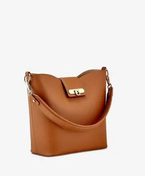 Gigi New York Isabel Bucket Bag - Tan