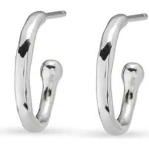 UNODE50 Hoop Earrings - Silver