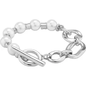 UNODE50 Link And Pearl Bracelet - Silver