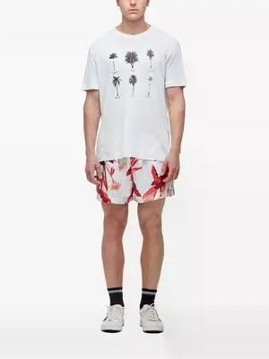 OSKLEN Palm-tree Print T-shirt - White