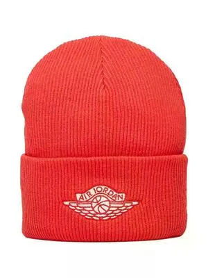 JORDAN Logo-detail Beanie - Red