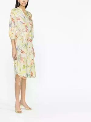TWINSET Printed Cotton Shirt Dress