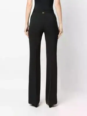TWINSET High-waisted Flared Trousers - Black